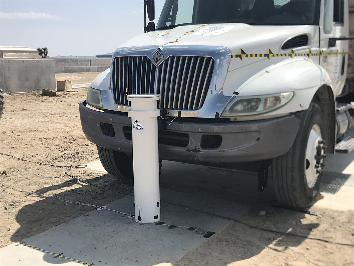 Shallow Foundation Single Bollard DSC633 | Delta Scientific Corporation